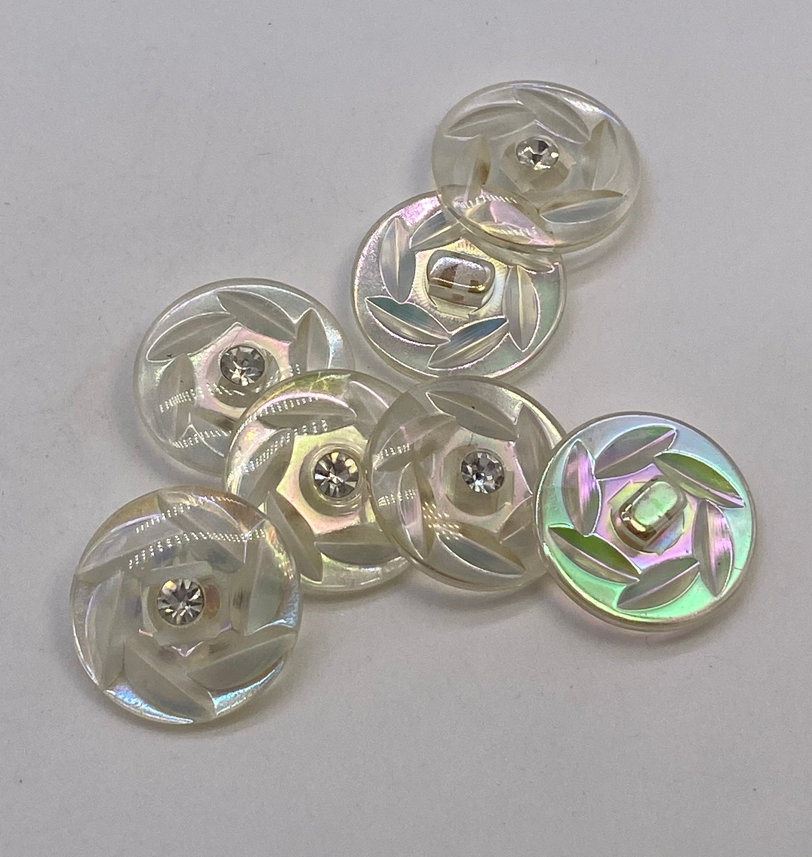 Clear Transparent Round Button With Diamond Center. acrylic - Etsy