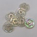 Clear Transparent Round Button With Diamond Center. (acrylic, 25mm) 4 ...