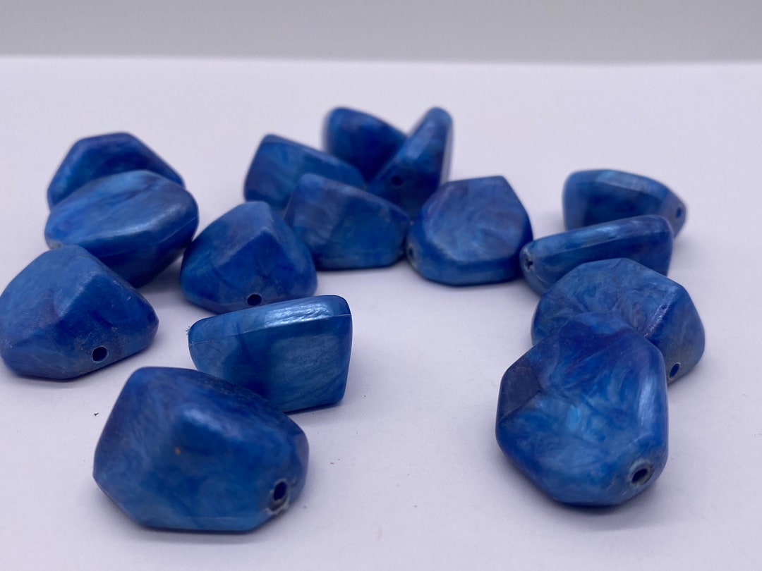 Very Large Chunky Nugget Lucite Bead. 20 X13 Mm ( 15 Pieces per Price ...