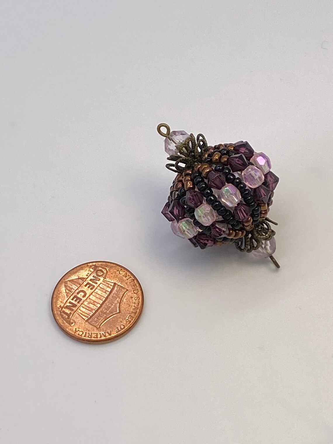 Unique Hand Made Beaded Bead Designed by Colleen Toland. 38mm - Etsy