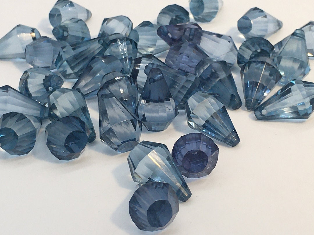Transparent Diamond Shaped Beads From Hong Kong (30 Pieces) - Etsy