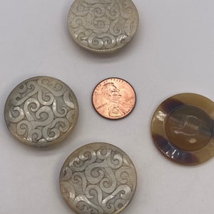 Large Bone Carved Button. 30mm 2 Pieces per Price - Etsy
