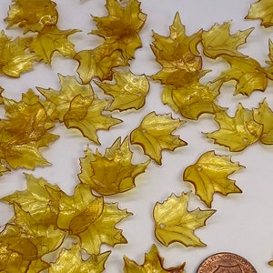 Amber Acrylic Maple Leaves. ( 30 Pieces per Price) - Etsy