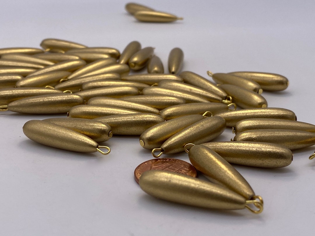 Long Matt Gold Tear Drops With Brass Eye Pin. Acrylic 20 - Etsy