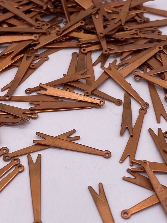 Vintage Copper Forked Stick Finding. 27mm 30 Pieces per - Etsy