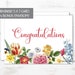 Floral Congratulations Printable Card - Spring Flowers ...