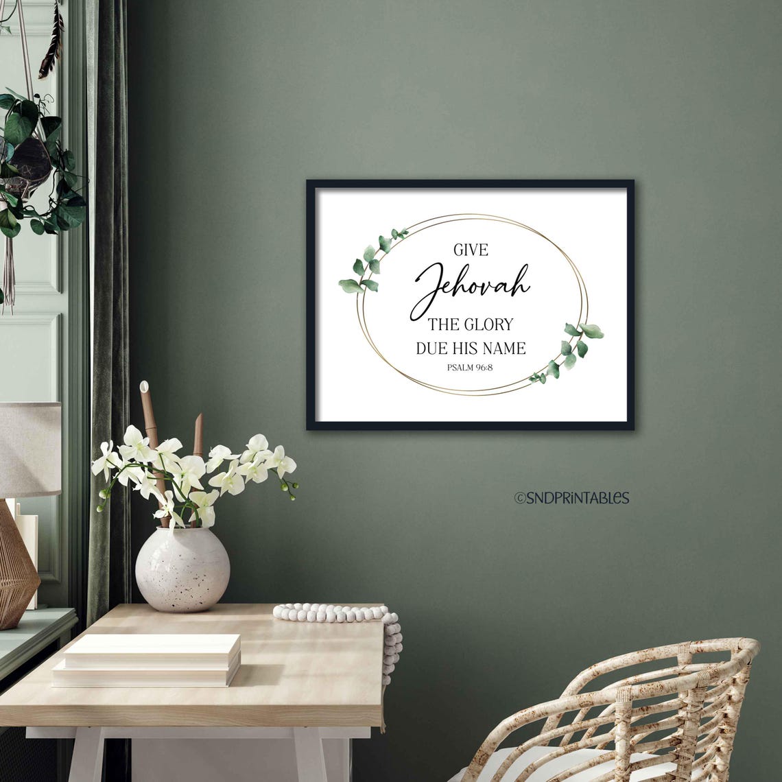 2025 JW Year Text Horizontal - Give Jehovah the Glory of His Name Wall ...