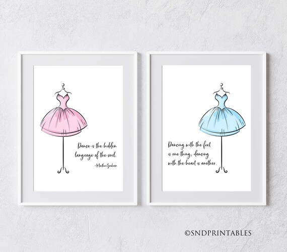 Dance Quotes Printable Wall Decor Digital Download Gift for - Etsy