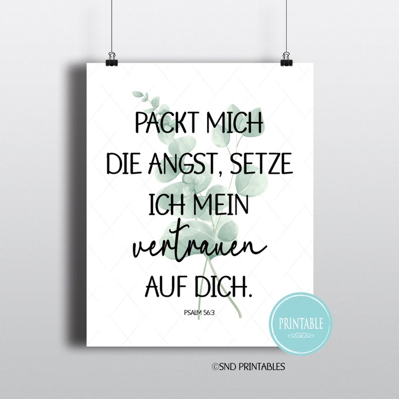 2024 JW Year Text German Packt Mich Die Angst, Setze Ich Mein Vertrauen ...