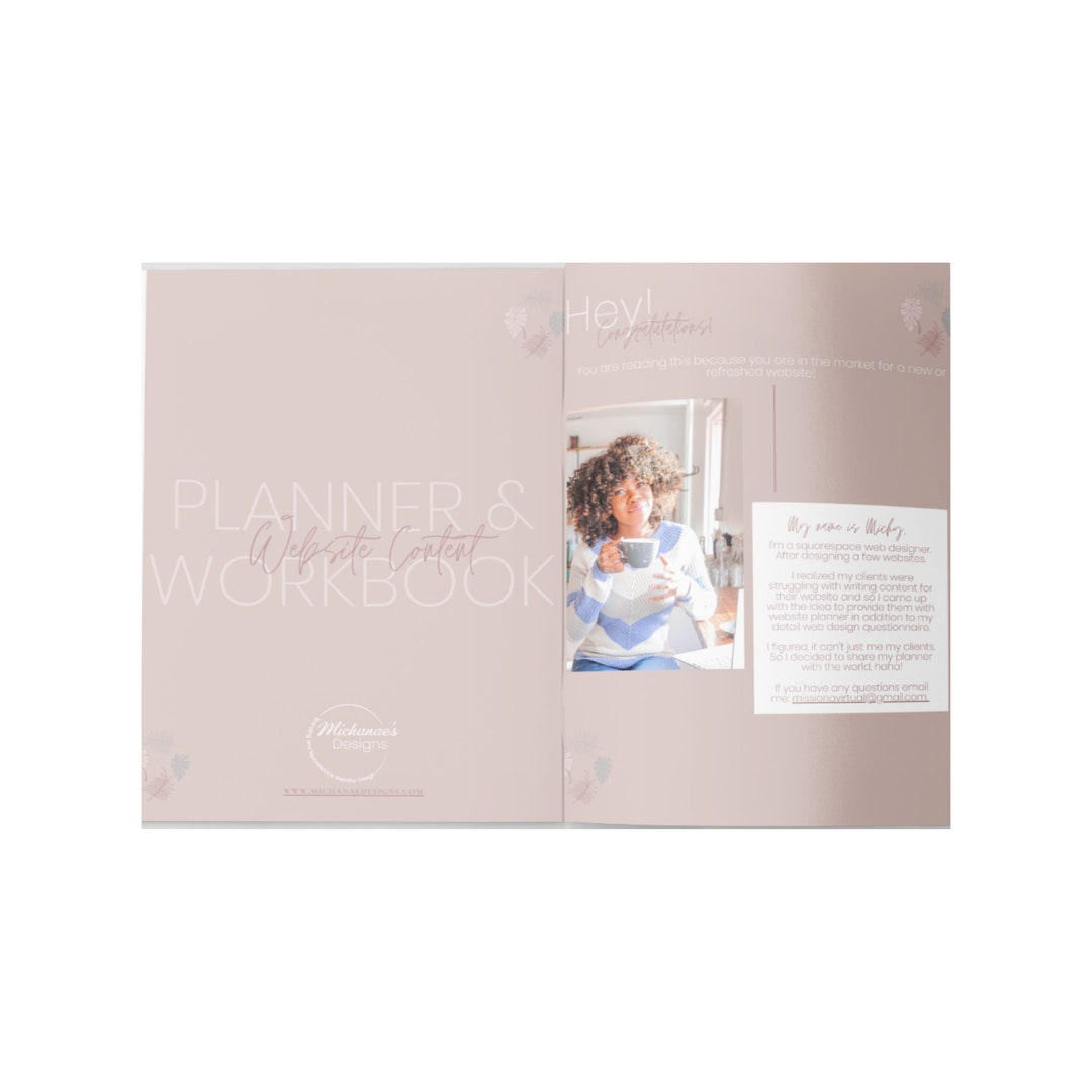 Fillable and Printable Website Content Planner and Workbook Template ...