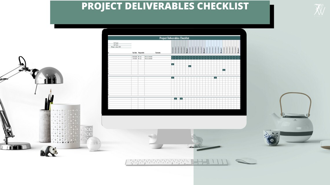 Project Deliverables Checklist Digital Planner Milestone - Etsy