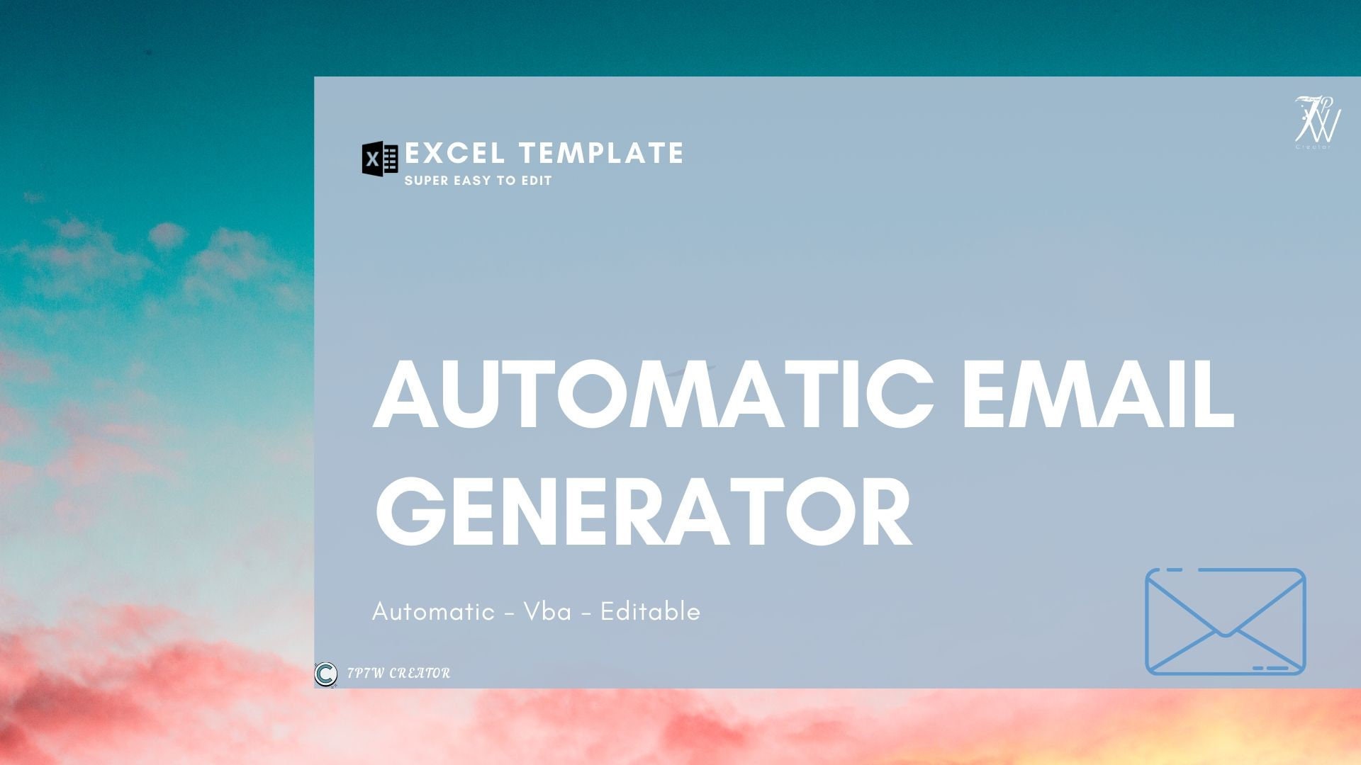 Automatic Email Generator Excel Template | Digital Excel Generator ...