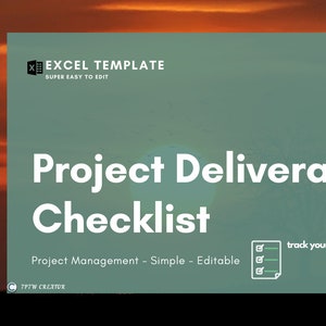 Project Deliverables Checklist | Digital Planner Milestone Checklist ...