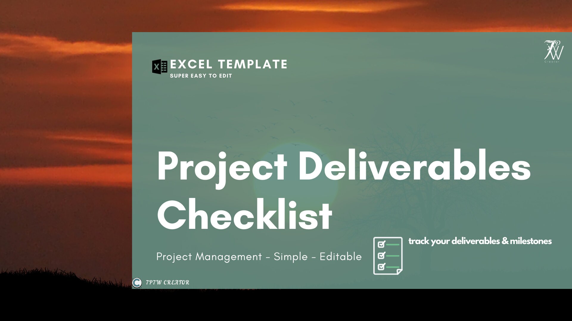 Project Deliverables Checklist | Digital Planner Milestone Checklist ...