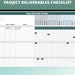 Project Deliverables Checklist | Digital Planner Milestone Checklist ...