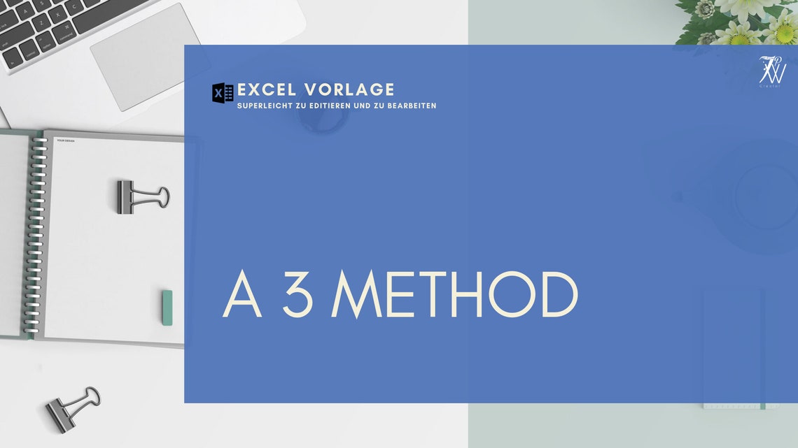 Modèle Excel de méthode A3 Planificateur de projet numérique ...