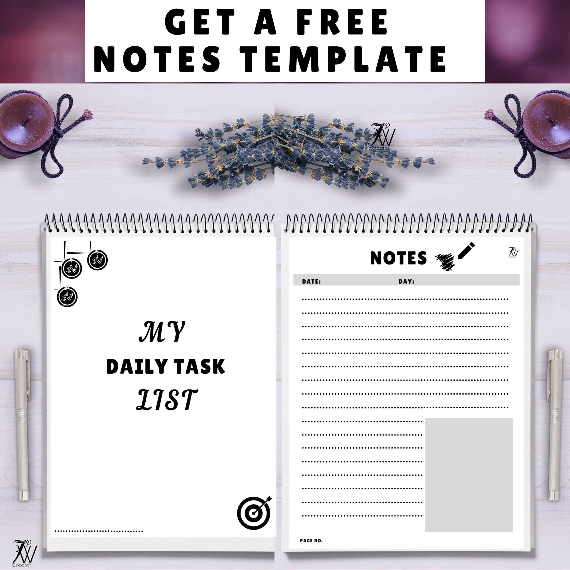 My Daily Task List New Year Resolution Daily Planner | Etsy