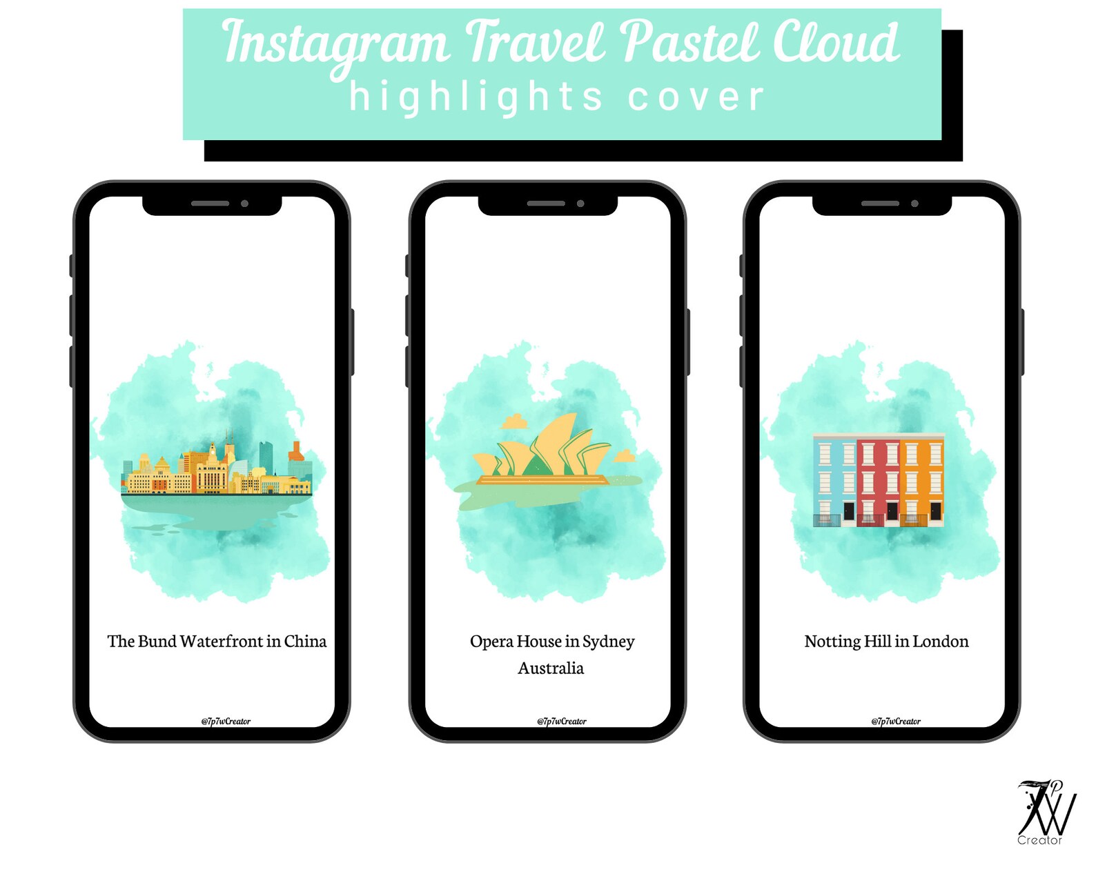 IG Travel Pastel Cloud Highlight Covers - Etsy