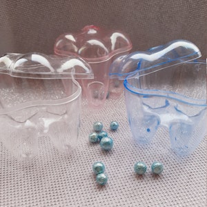 Plastic Tooth Container, Dentist Favor, Empty Plastic Teeth, First ...