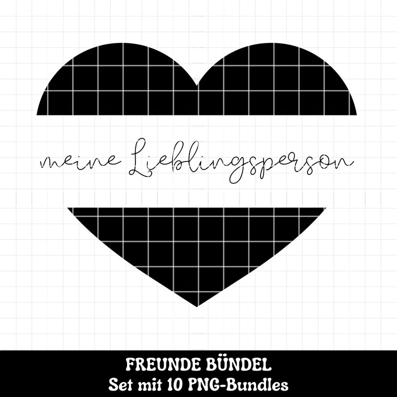 German Best Friends BFF Png Files, 10 Beste Freundin Schwester Png ...