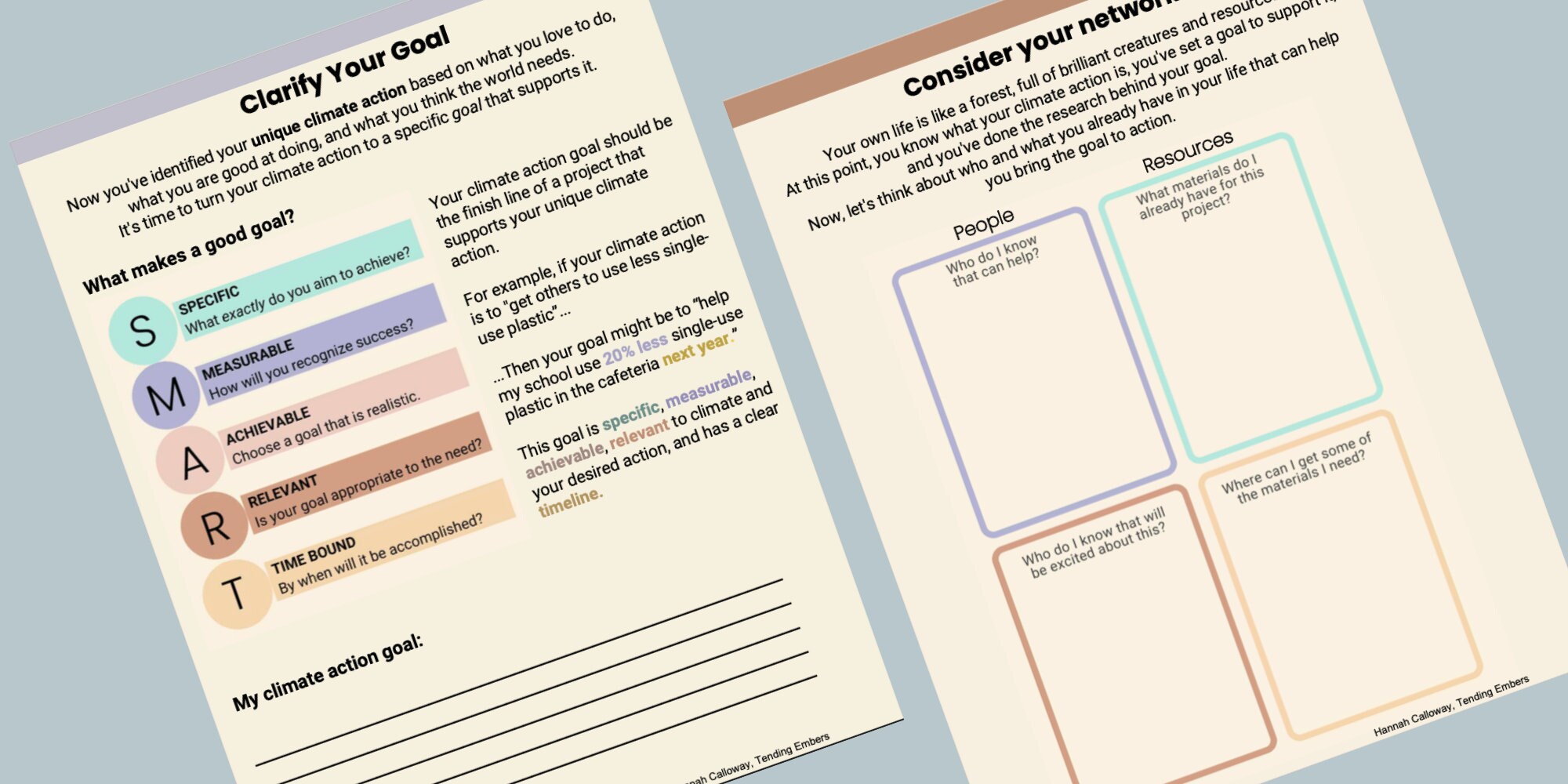 DIGITAL Climate Action Plan Guide | PRINTABLE | FILLABLE | Action Planning Guide | Teen Action ...