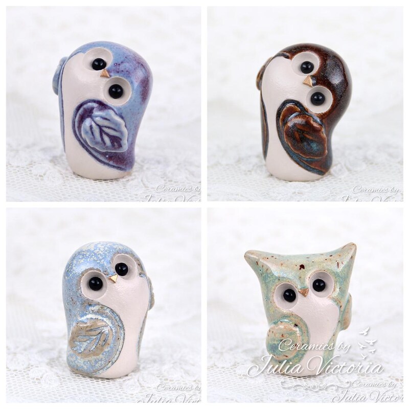 Ceramic Owl Sculpture - Etsy