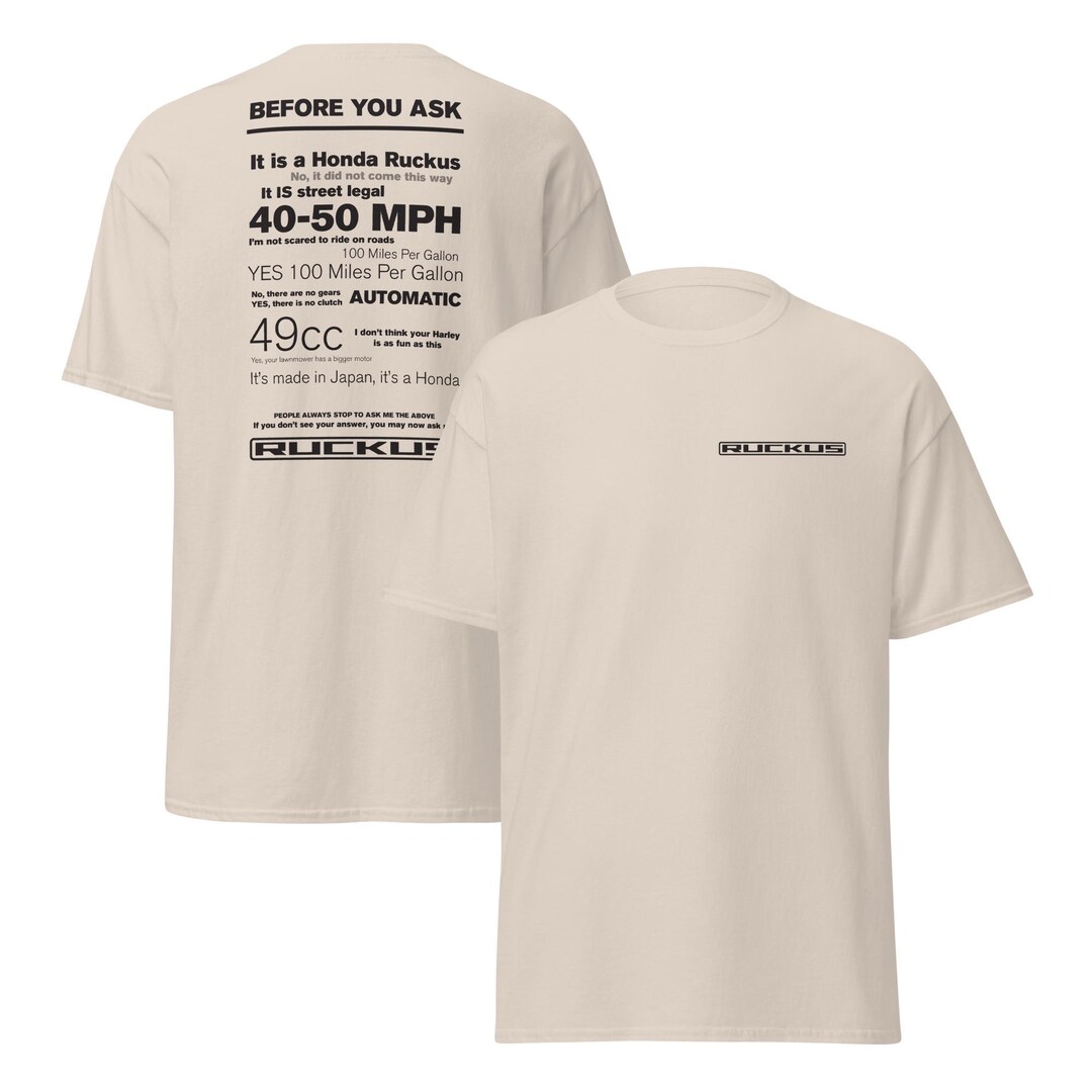 Honda Ruckus T-shirt What is a Ruckus - Etsy