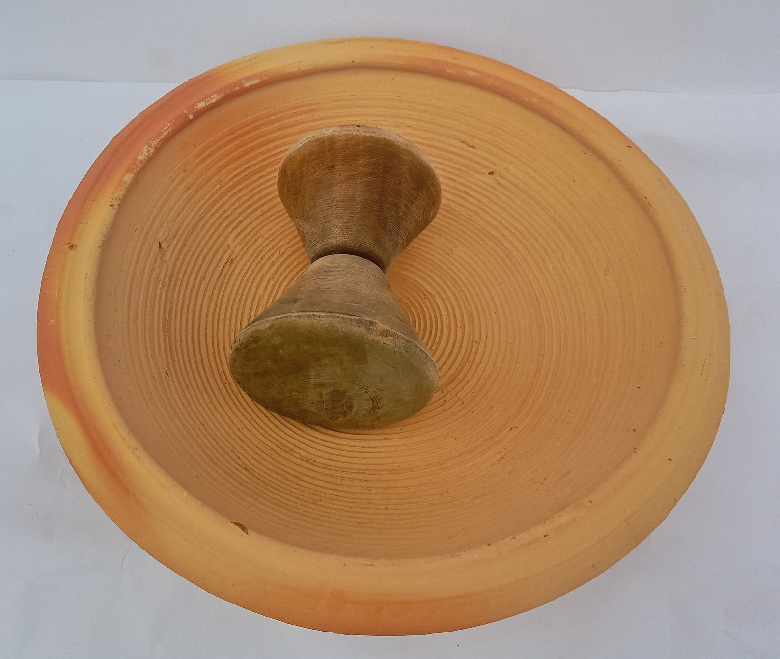 Asanka Bowl Large With wooden Grinder/Traditional Earthen | Etsy
