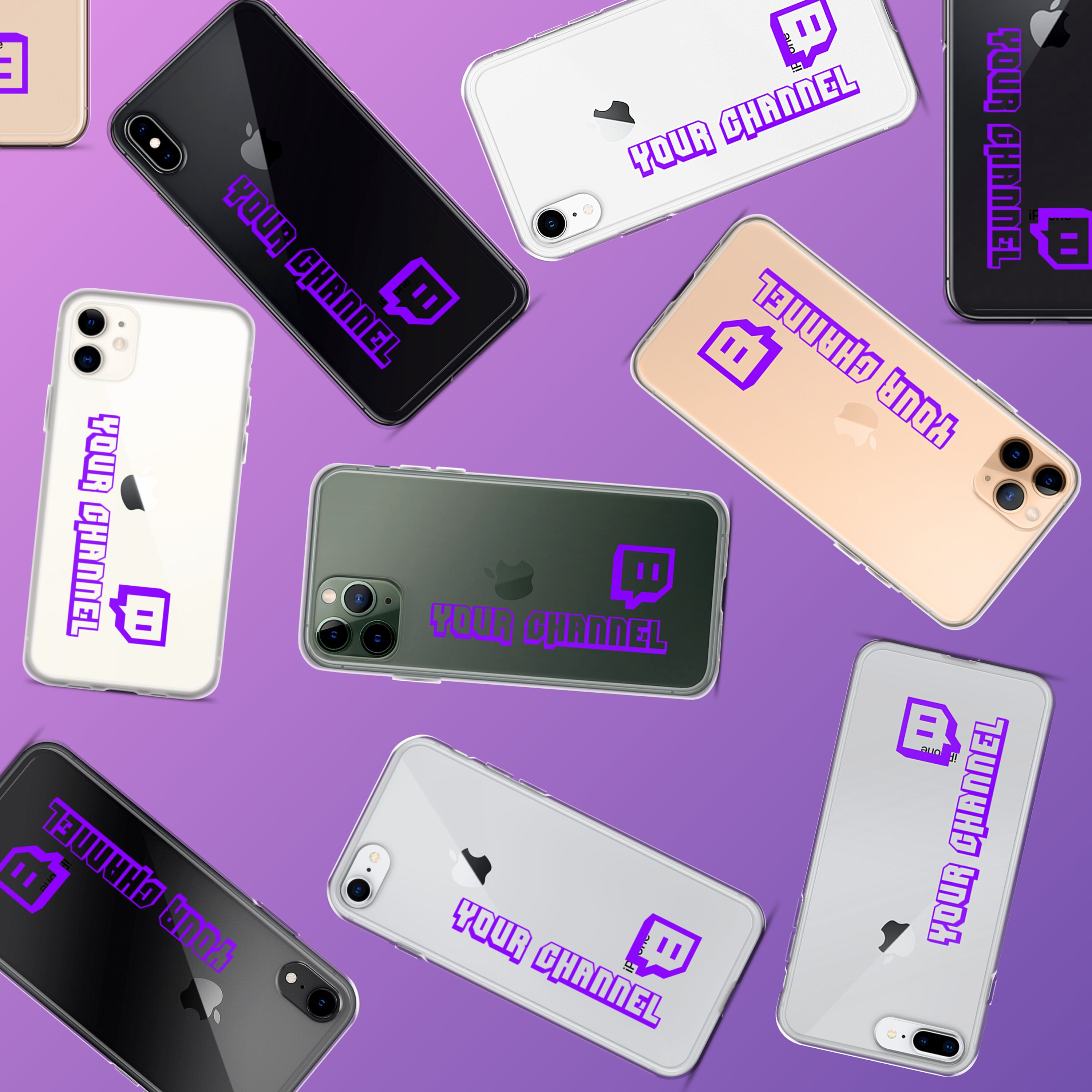 Custom Twitch iPhone Case Username Your Channel Logo | Etsy