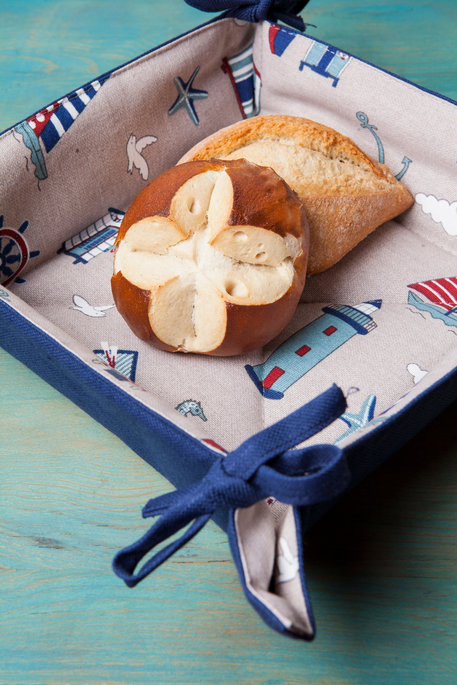 Linen Basket With a Lighthouse Design, Sea,ocean Lovers, Organic Food ...