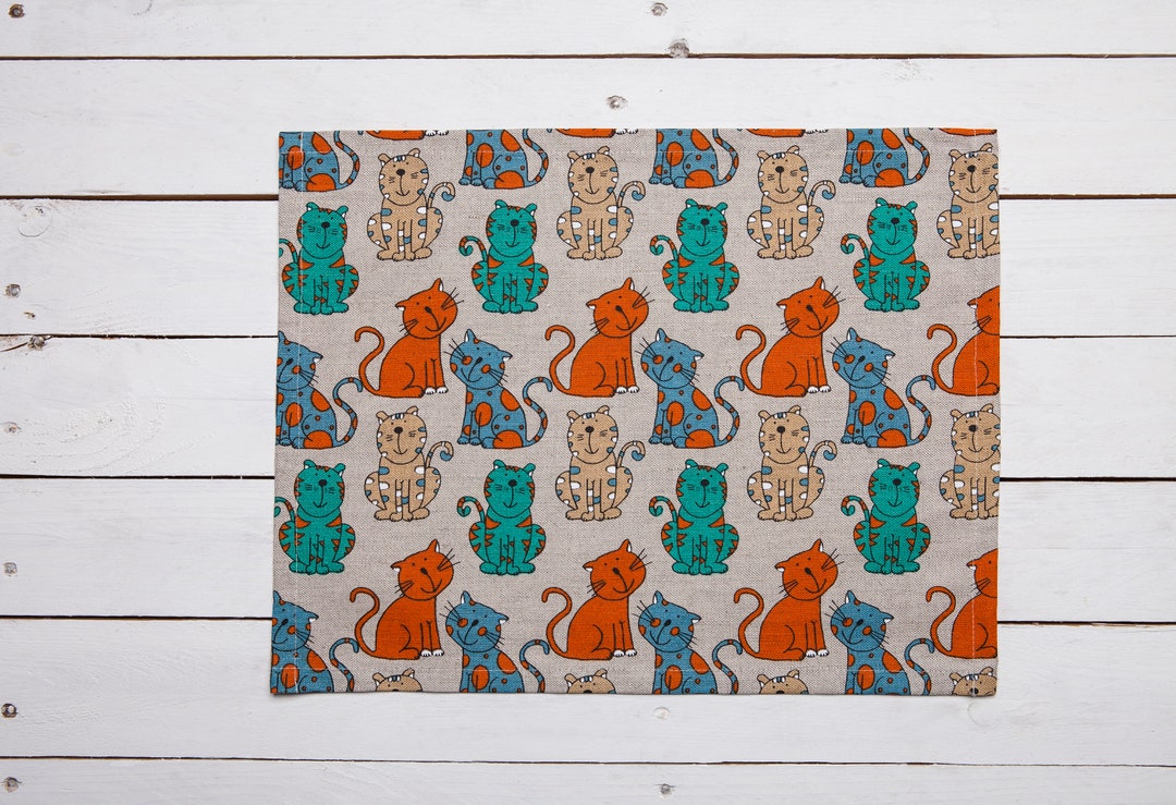 Linen Placemats, Cats Design, Table Placemats, Table Linens, Dining ...