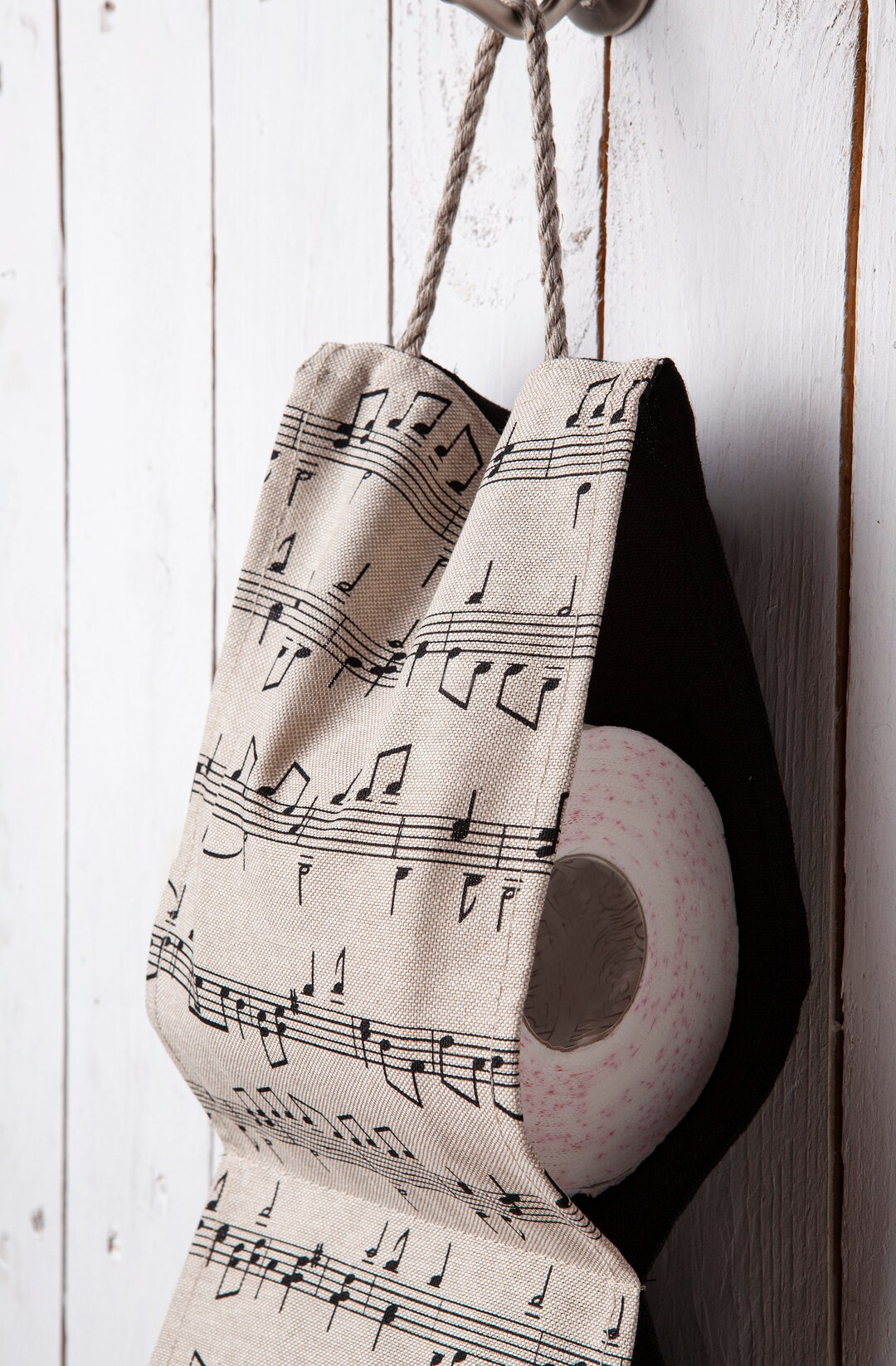 Toilet Paper Holder, Music Notes Design, Bathroom Decor, Small Bath ...