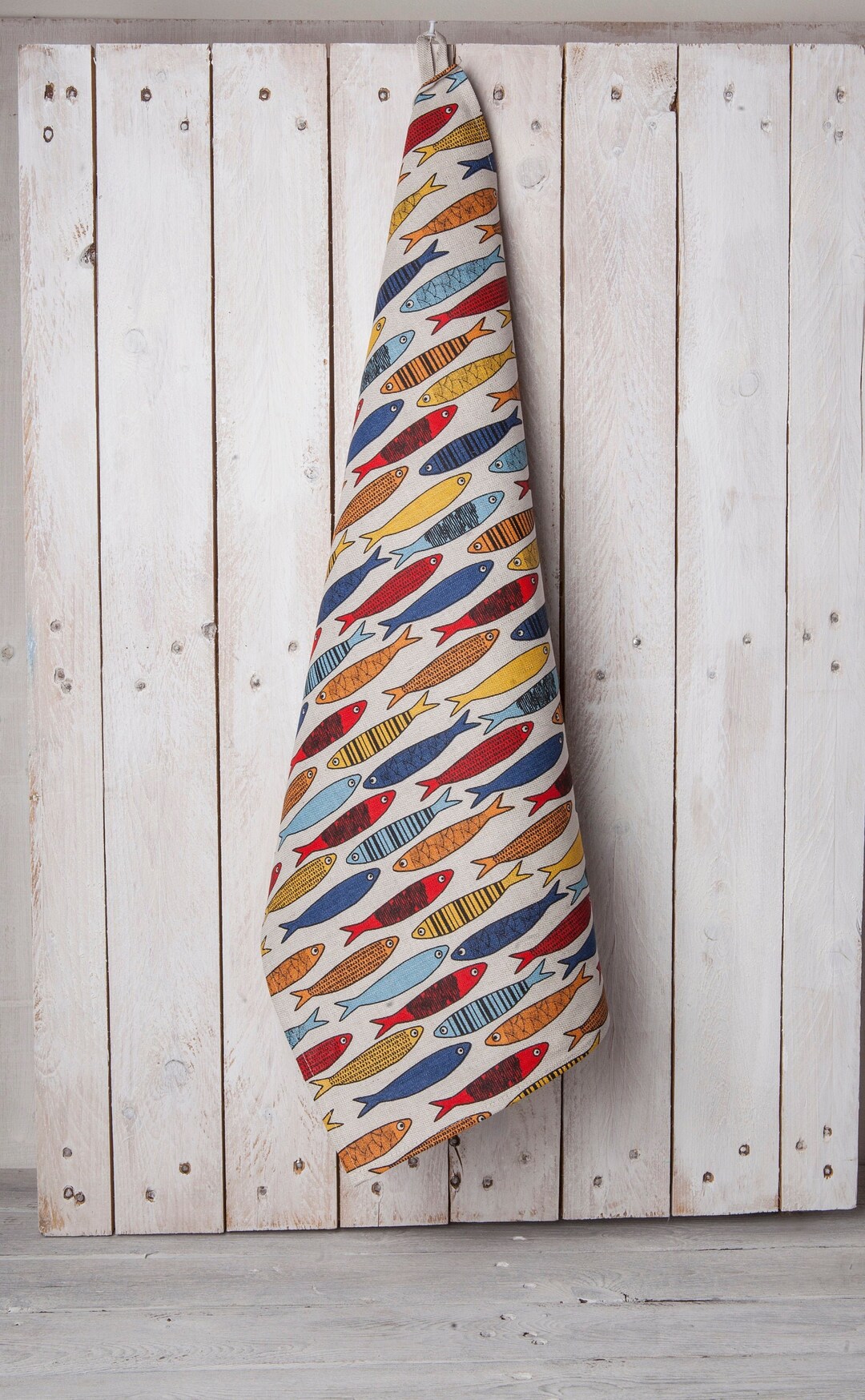 Linen/cotton Kitchen Towels, Fish Tea Towels, Woman Gift, Fish Lovers ...