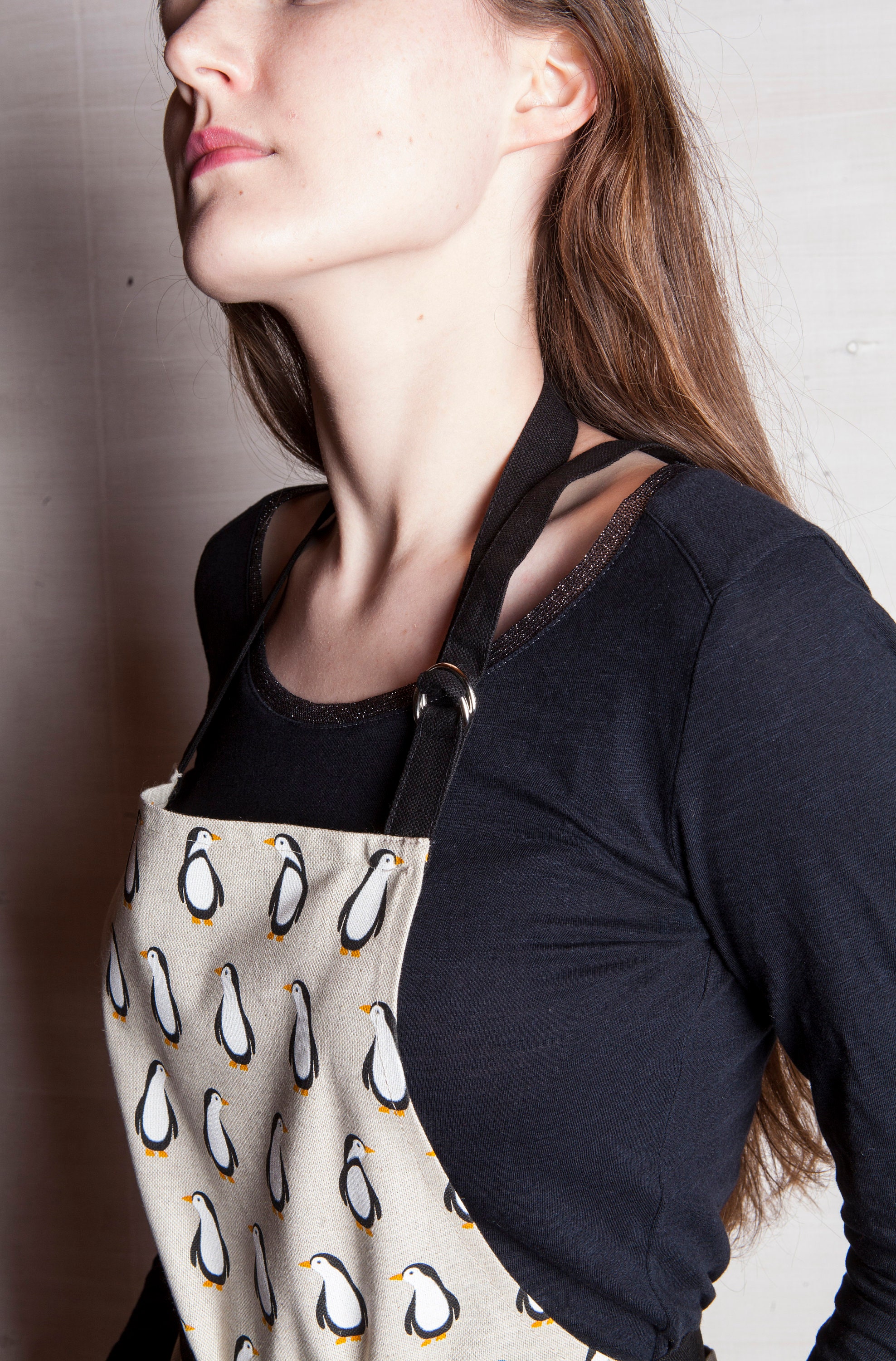 100% Cotton Apron, Penguin Design, Gift for Woman, Christmas Gift ...