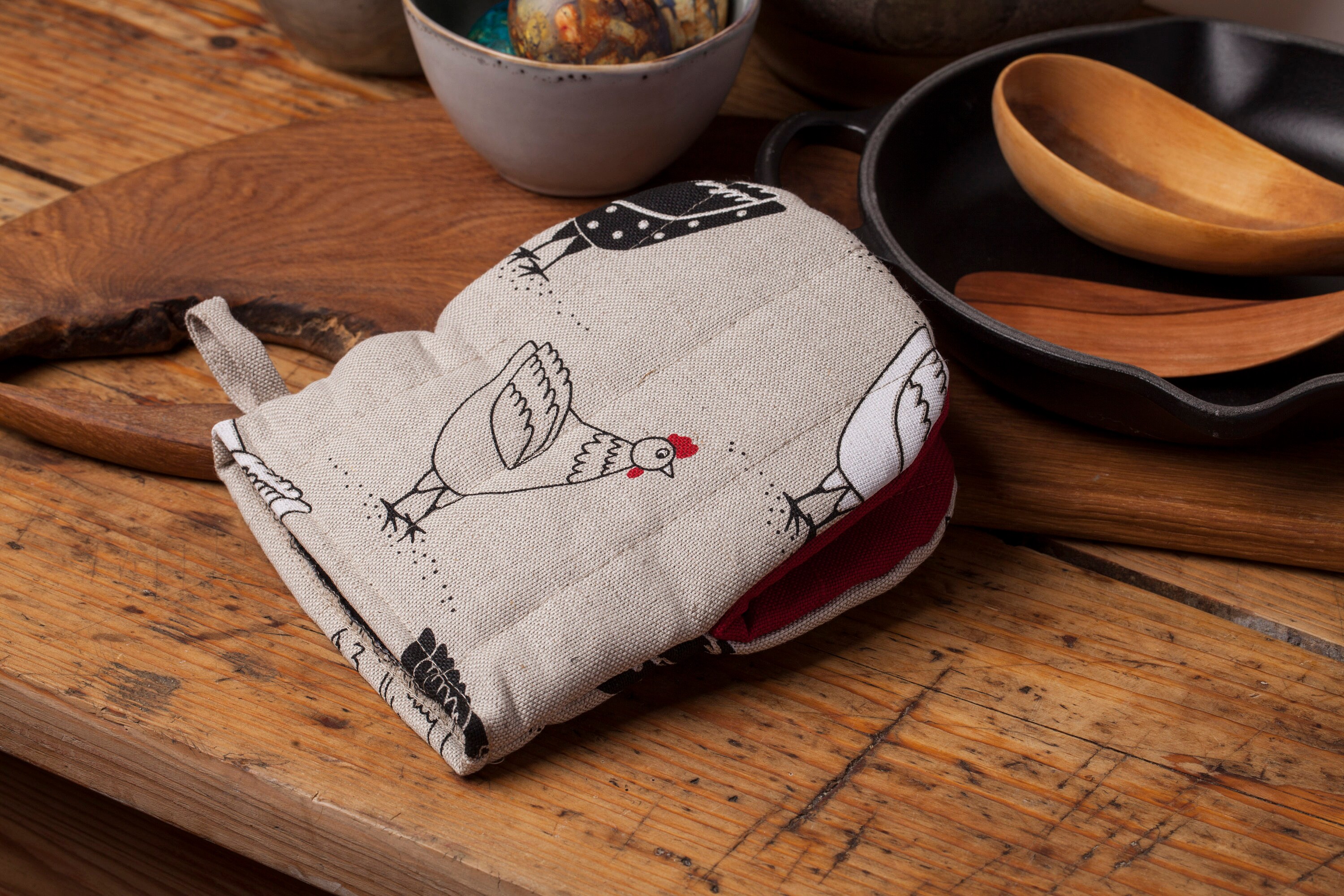 Kitchen Glove, Chicken Design, Farm House Kitchen, Christmas Gift, Gift ...