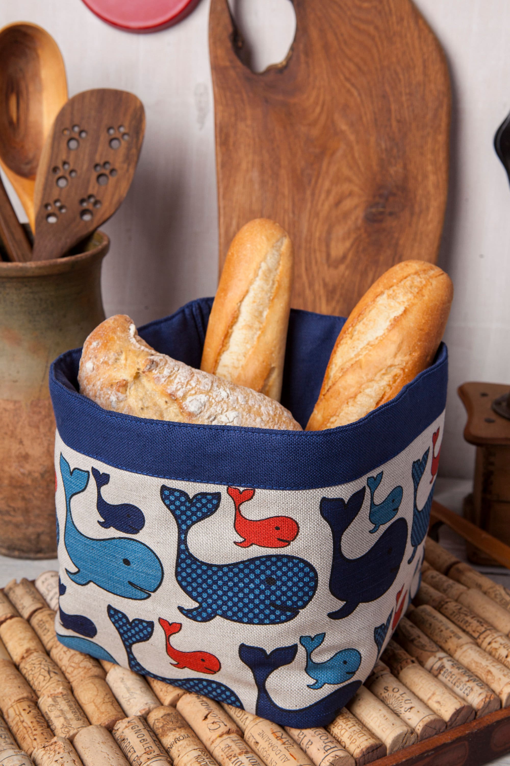 Linen Bread Basket Organic Food Storage Cloth Bread Basket | Etsy