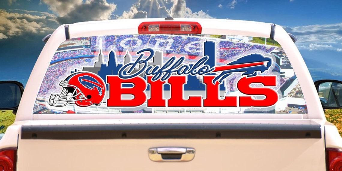 Buffalo Bills Decal Perforated Vinyl Truck Window Sticker | Etsy