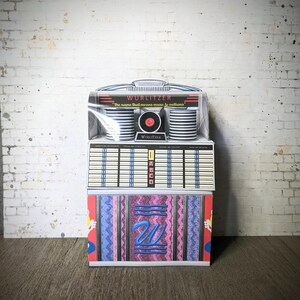 1:12 Scale, Retro Jukebox, Dollhouse Decor, Printable Mini ...
