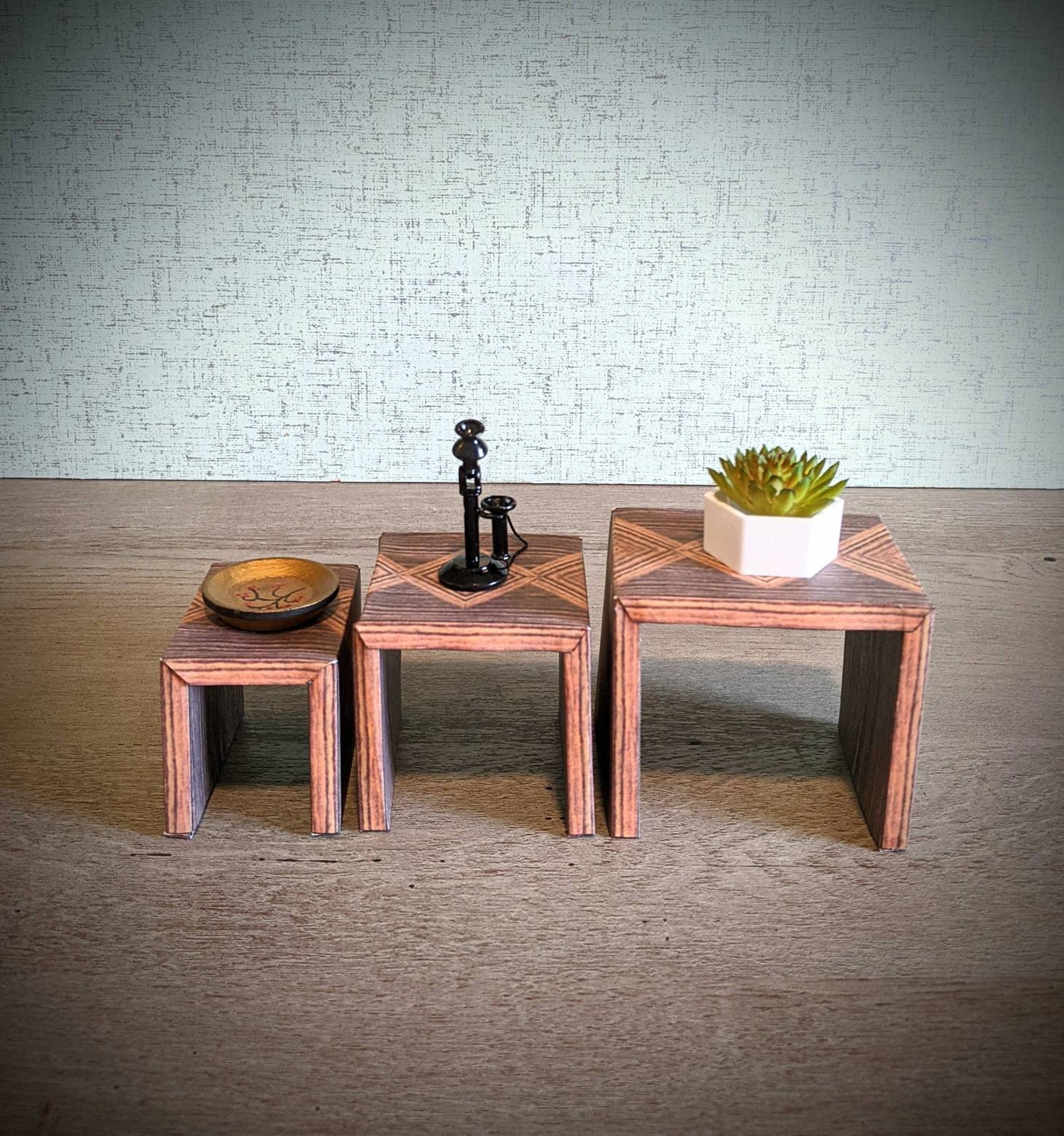 1:6 Scale Mini Tables Dollhouse Furniture Printable - Etsy
