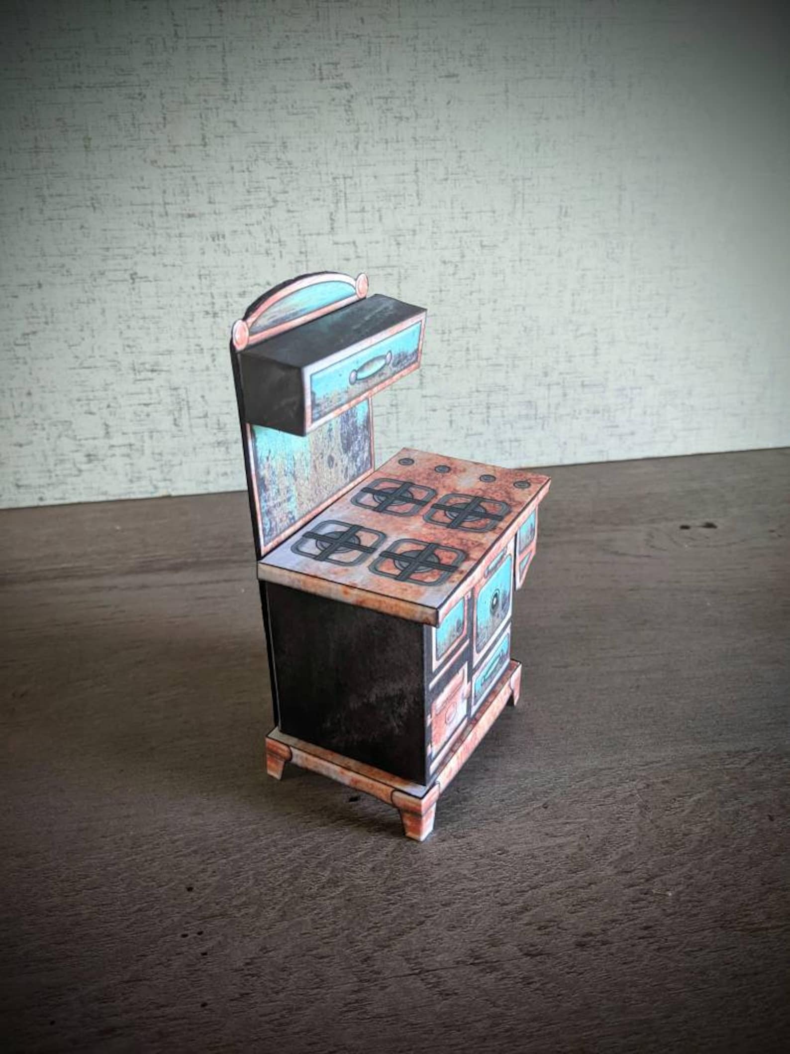 One Inch Scale Miniature Stove Haunted House Mini Printable - Etsy