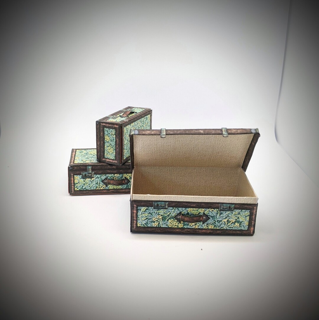 1:12 Scale, Mini Luggage Set, Dollhouse Decor, Printable Mini, Download ...