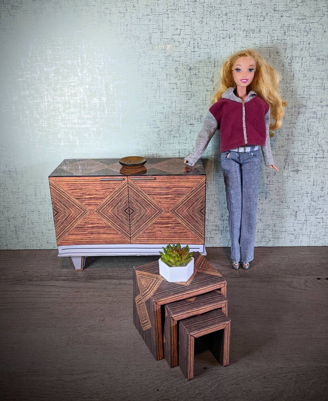 1:6 Scale Mini Tables Dollhouse Furniture Printable - Etsy