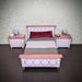 One Inch Scale, Miniature Bedroom , Dollhouse Furniture, Miniature Bed ...