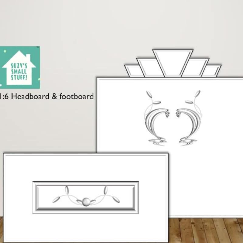 1:6 Dollhouse Bed White - Etsy