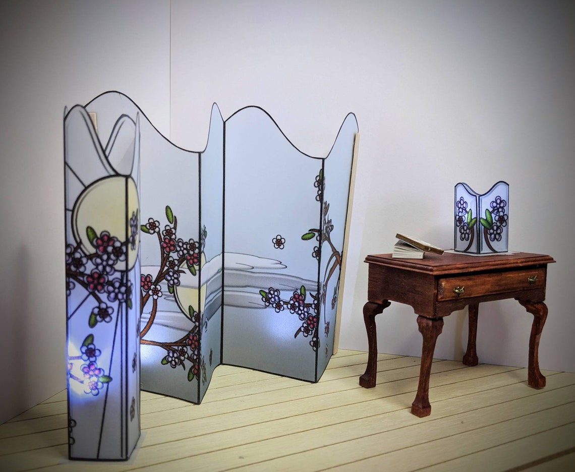 One Inch Scale Miniature Screen Dollhouse Decor Printable | Etsy