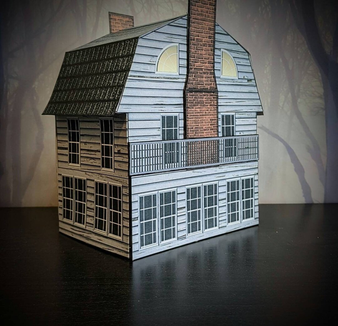 Printable Halloween Haunted House Village Paper Kit (digital Download ...