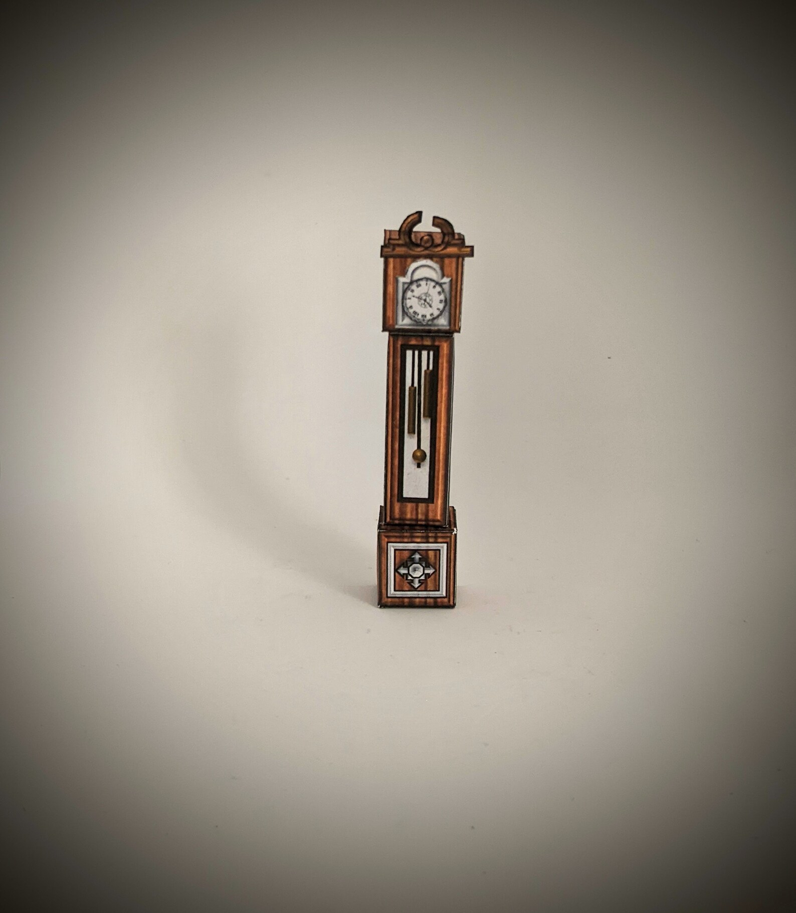1:24 Scale Dollhouse Grandfather Clock, Printable Paper Kit (digital ...