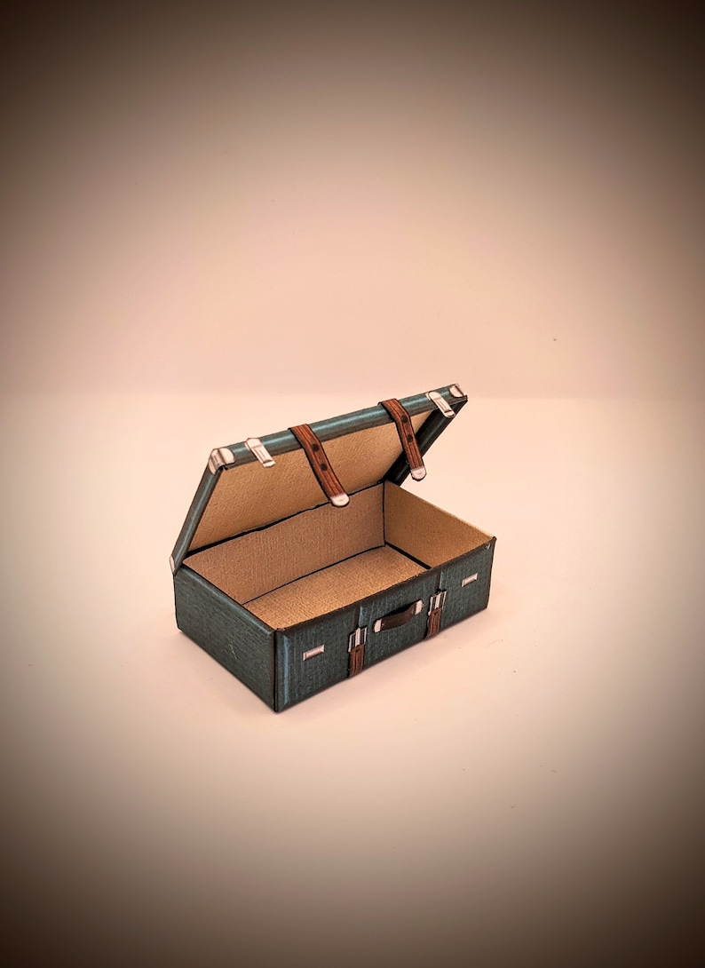 1:12 Scale Miniature, Mini Luggage, Dollhouse Decor, Diorama Printable ...