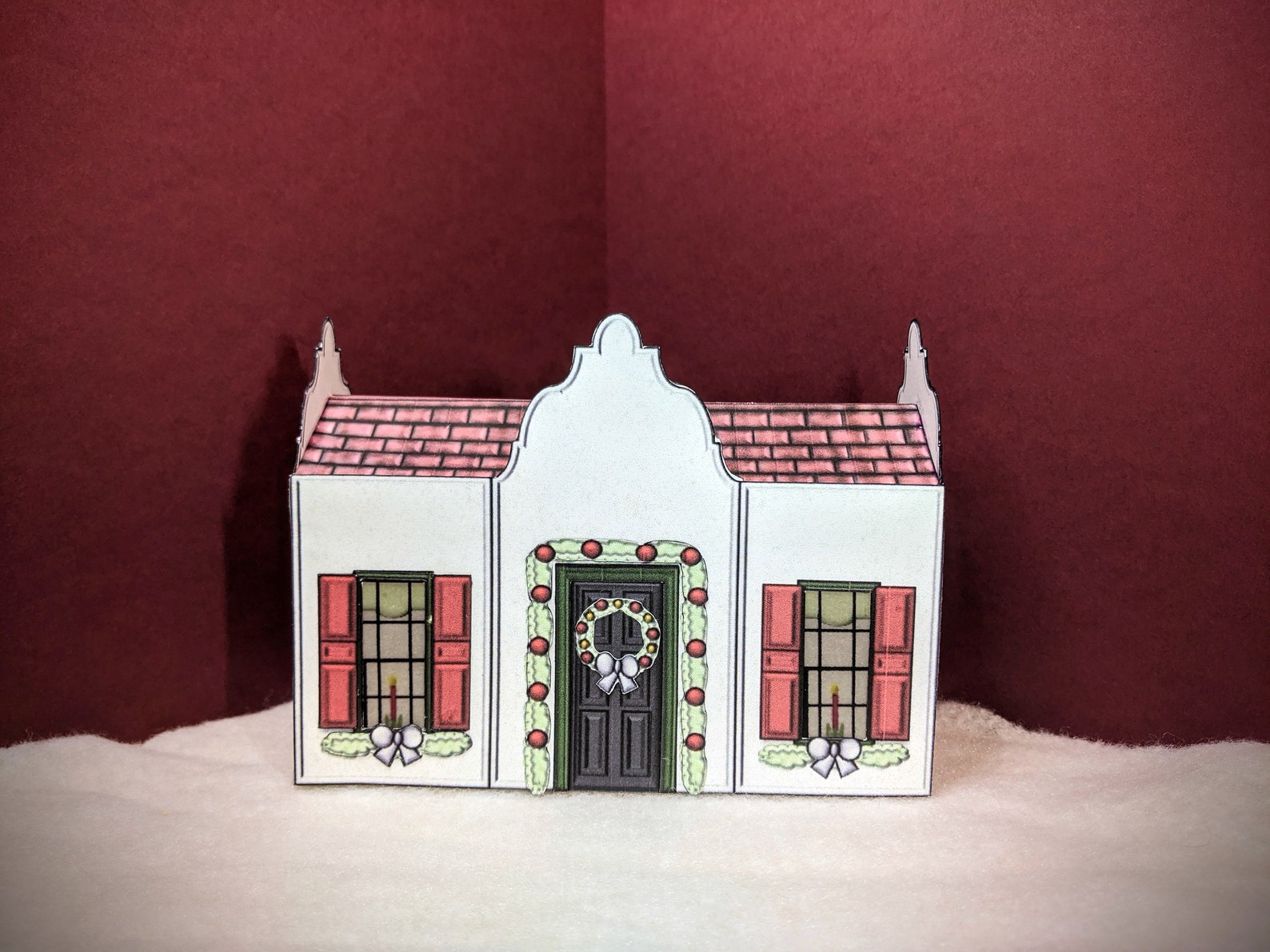 Christmas Village Kit Printable Houses Christmas Display - Etsy