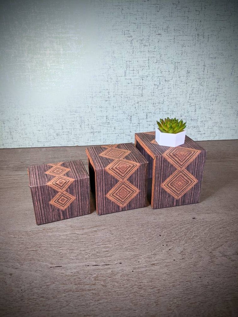 1:6 Scale Mini Tables Dollhouse Furniture Printable - Etsy